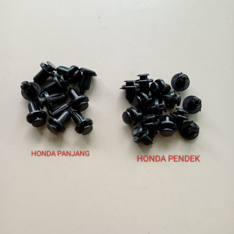 Jual KANCING KLIP BEMPER MOBIL HONDA UNIVERSAL PANJANG & PENDEK ...
