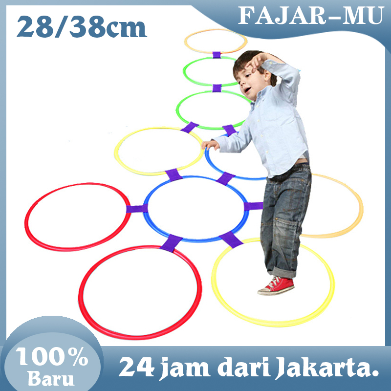 Jual Hopscotch Ring 10pcs Mainan Melompat Agility Ring Mainan Lingkaran ...