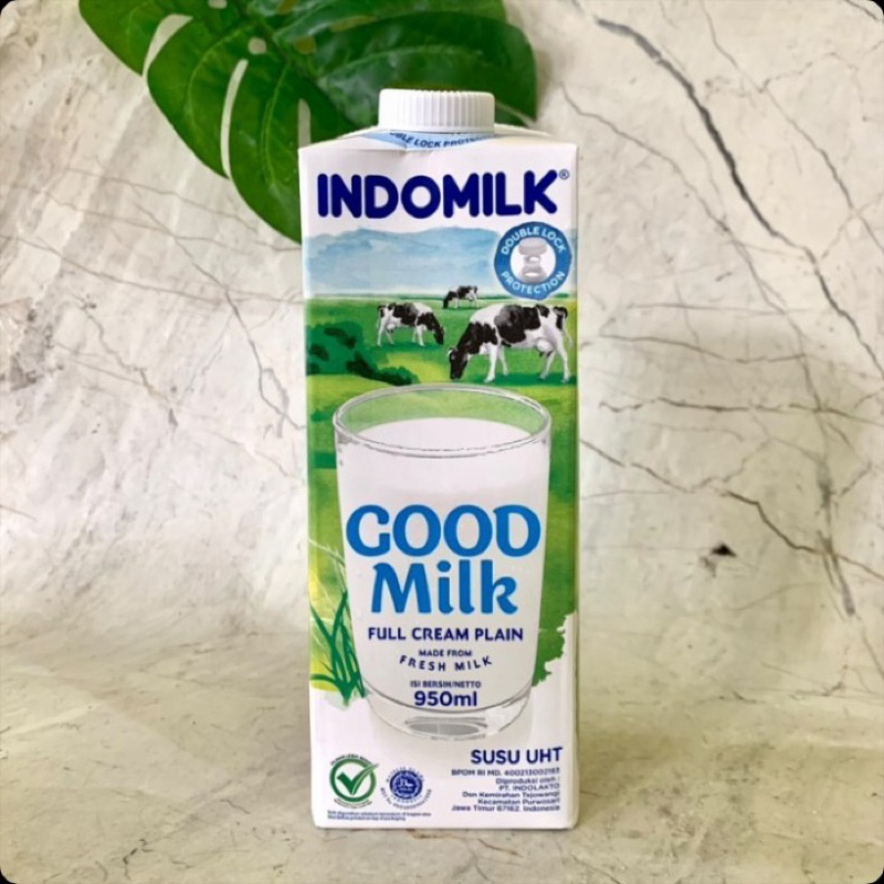 Jual Indomilk Full Cream Plain 950ml | Shopee Indonesia