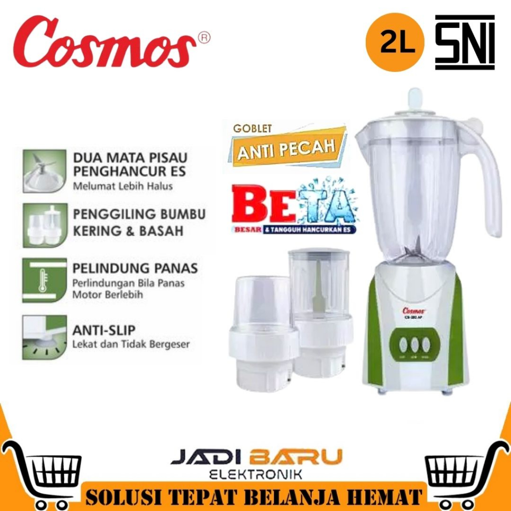 Jual (READY COD) COSMOS BLENDER CB282AP / CB-282AP / CB 282AP / CB 282 AP HIJAU (PLASTIK / 2 ...