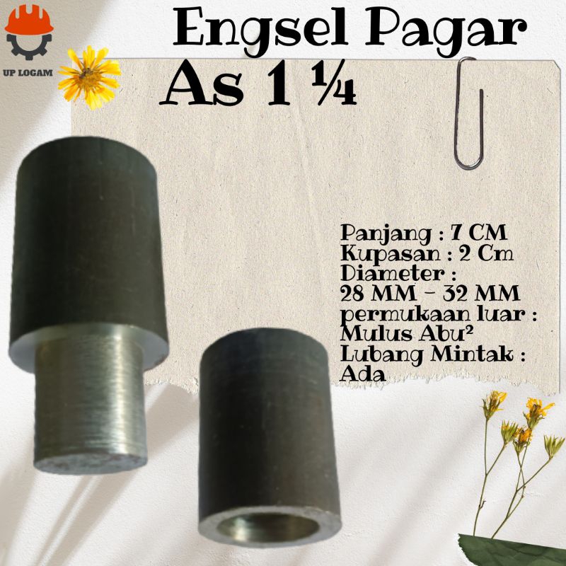 Jual Engsel Bubut Besi AS Roniser Ukuran 1 ¼ , Engsel Pintu Gebyog ...