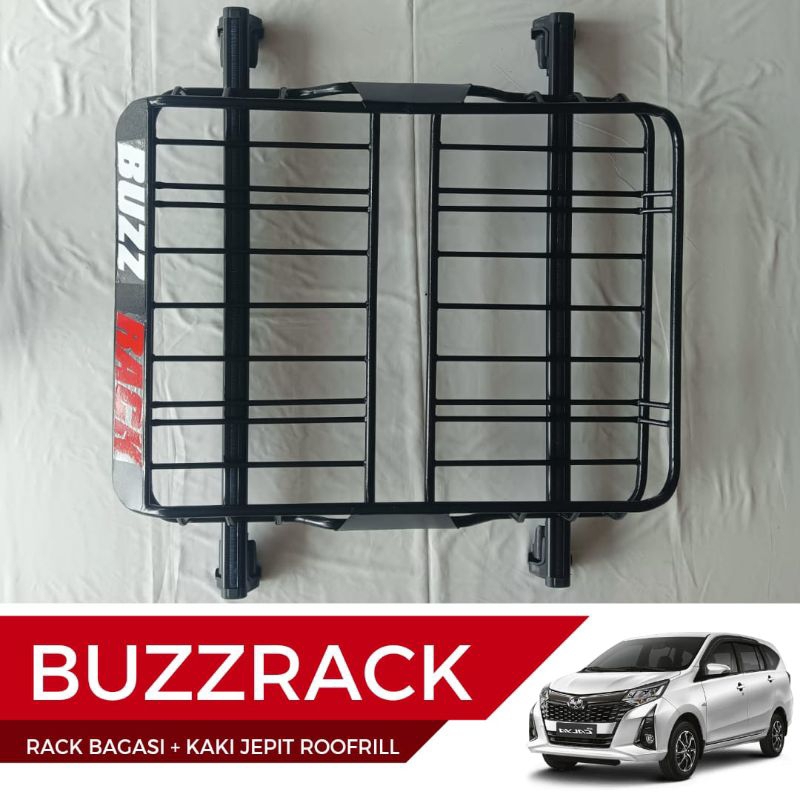 Jual King's - Rack Bagasi Atas Mobil Buzzrack Besi Kaki Jepit Roofrill ...