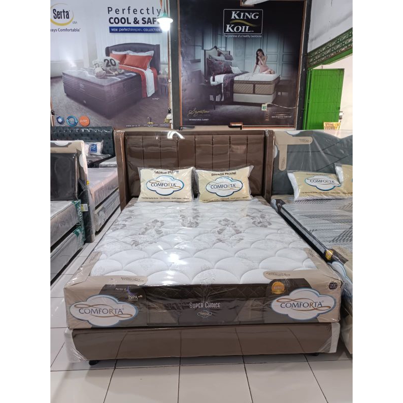 Jual COMFORTA SPRINGBED SUPER CHOICE FULLSET | Shopee Indonesia