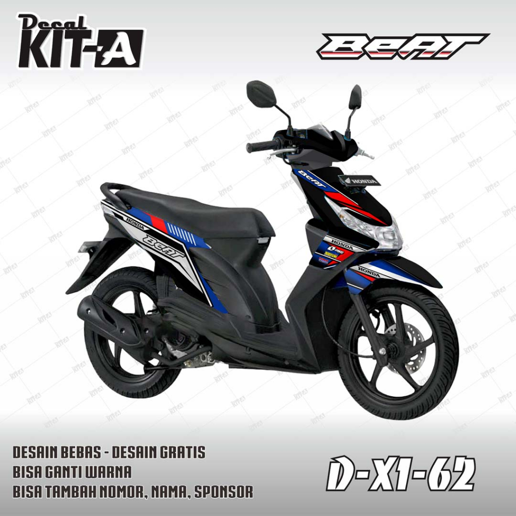 Jual Stiker BEAT KARBU decal setiker BEAT stiker motor MOTIF BEAT ...