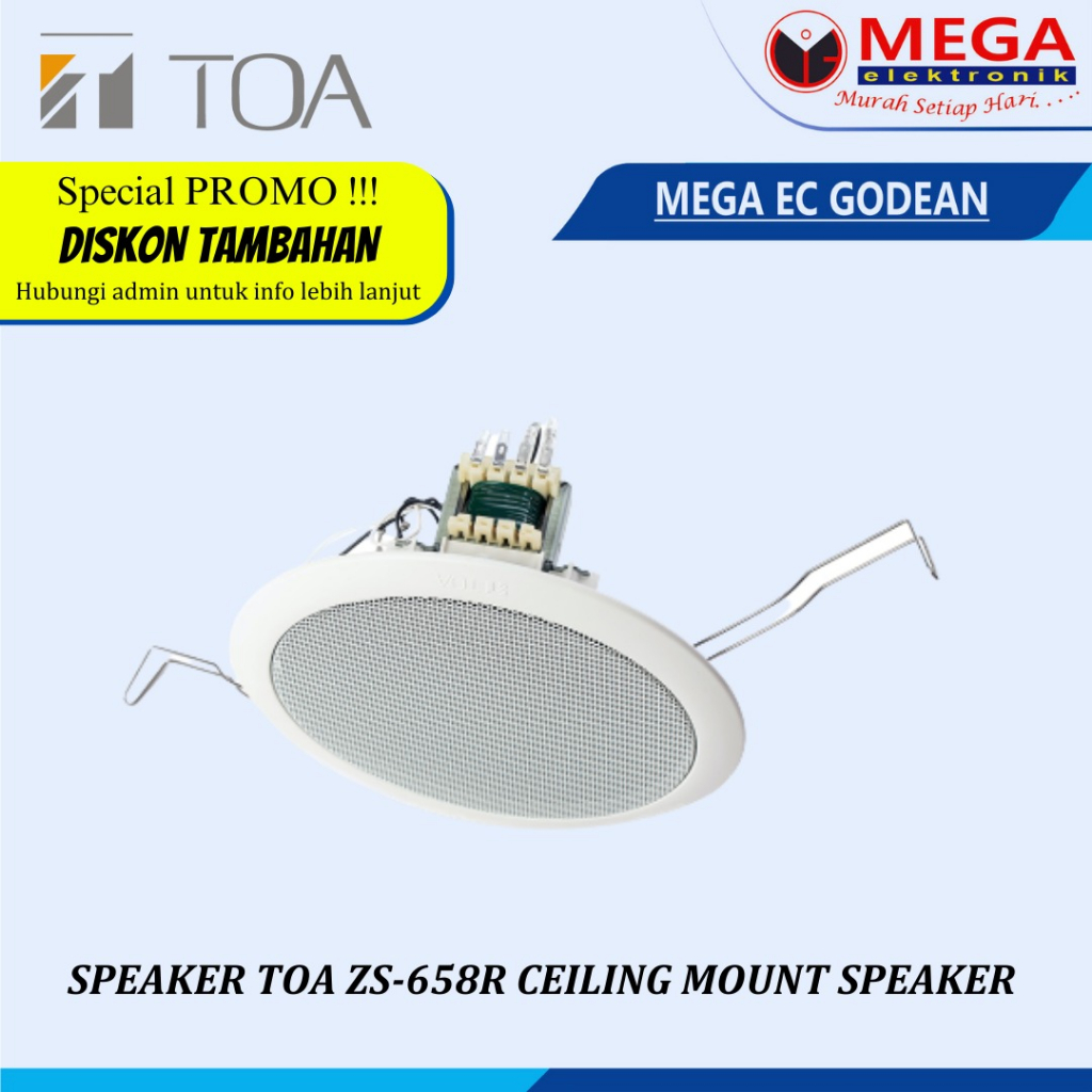 Jual SPEAKER TOA ZS-658R CEILING MOUNT SPEAKER | Shopee Indonesia