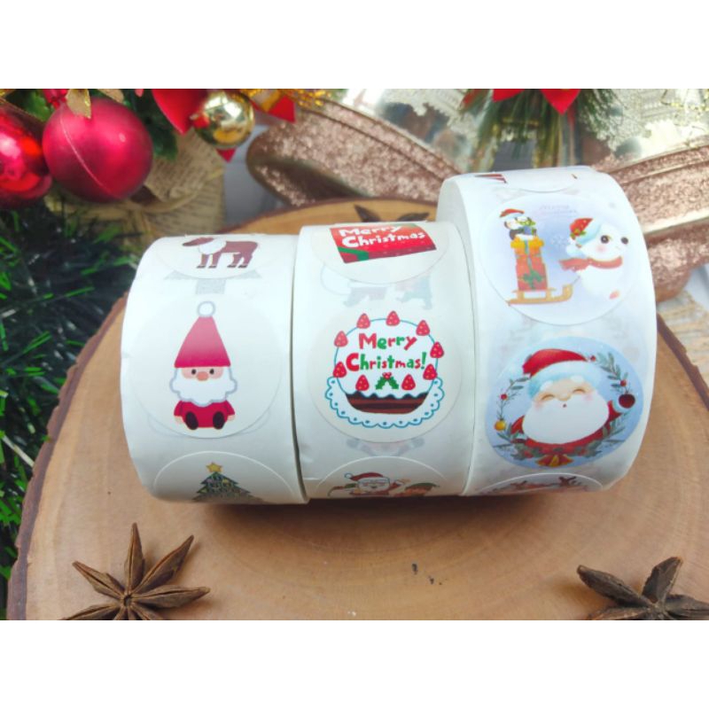 Jual Sticker Christmas / Stiker Kemasan Natal / Stiker | Shopee Indonesia