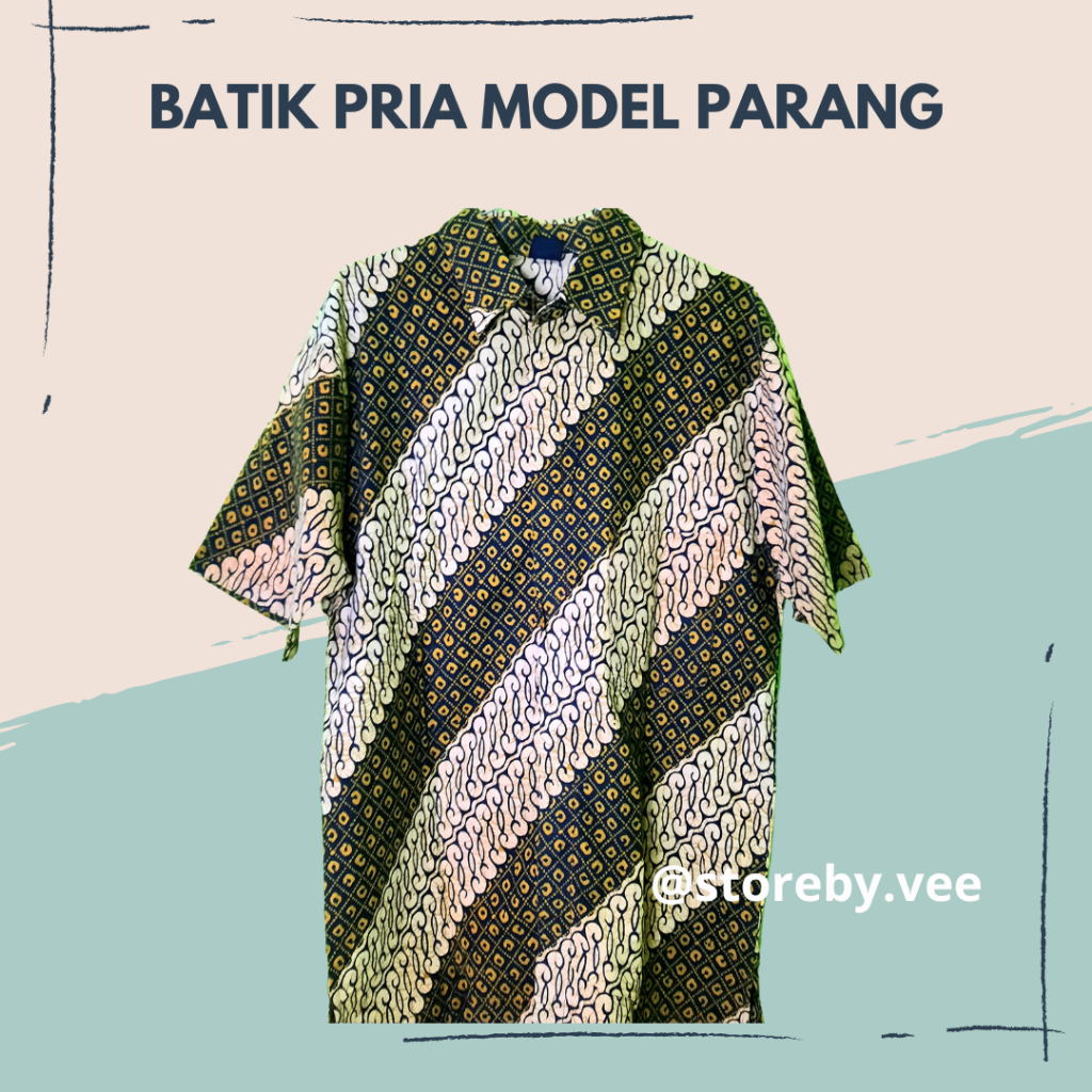 Jual BATIK PRIA MODEL PARANG JAWA [PRELOVED] | Shopee Indonesia
