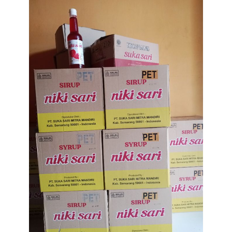 Jual sirup niki sari kemasan 625ml dg 4 varian rasa | Shopee Indonesia