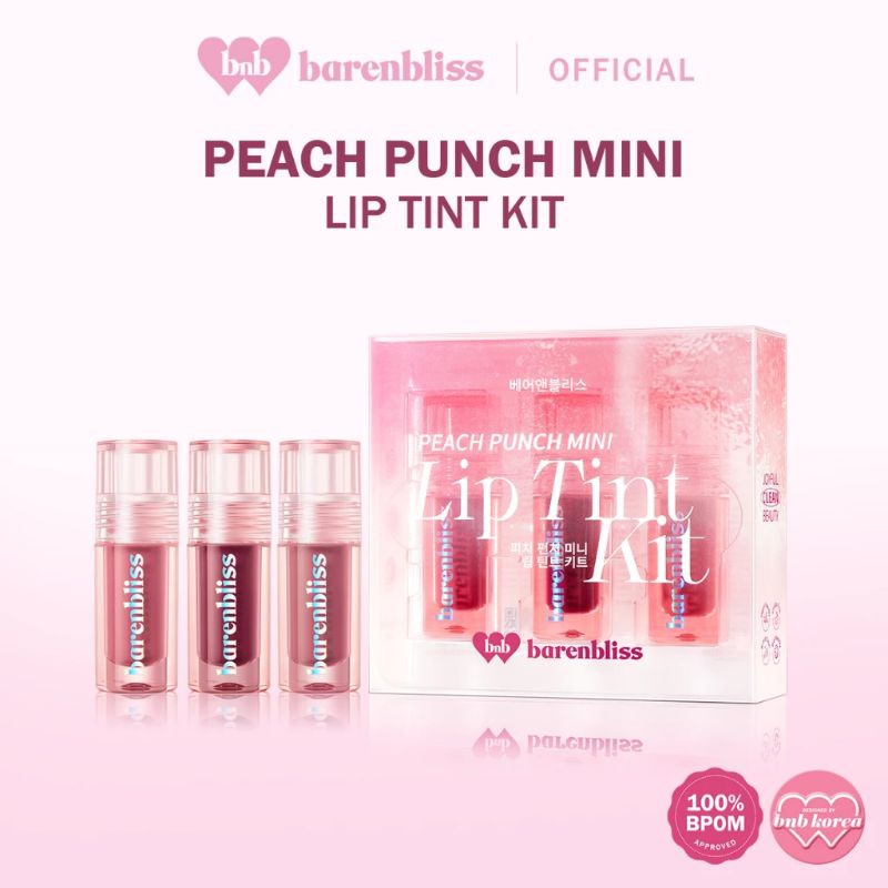 Jual BNB Barenbliss Peach Mini Lip Tint Kit | Shopee Indonesia