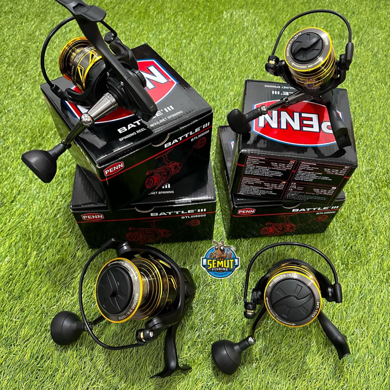 Jual PENN BATTLE III SP DAN HS REEL SPINNING SALTWATER POWER HANDLE ...