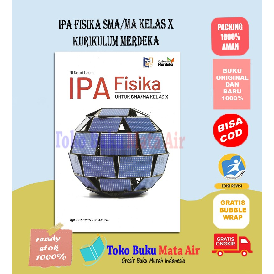Jual BEST SELLER IPA FISIKA SMA/MA KELAS 10 11 12 KURIKULUM MERDEKA - NI KETUT ERLANGGA | Shopee ...