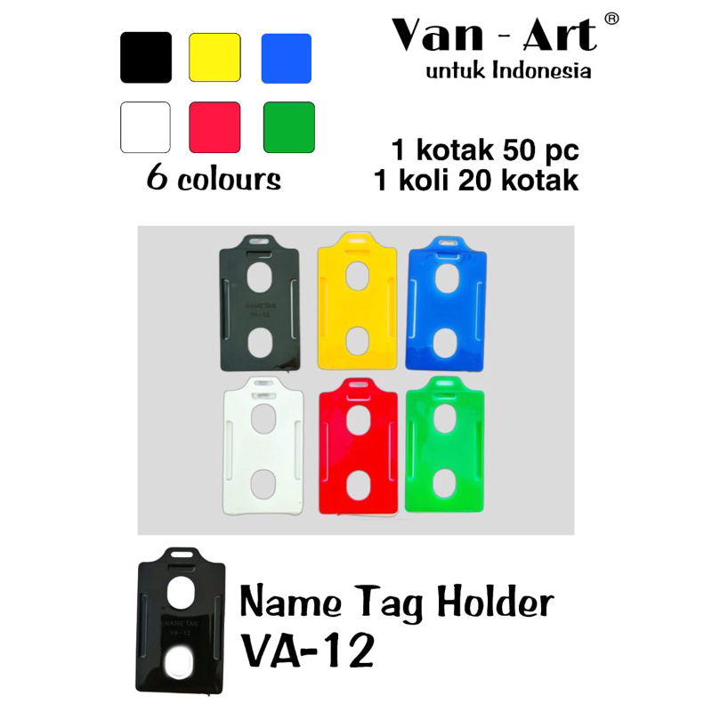 Jual (HARGA per 1PCS) Name Tag Holder/tempat ID CARD/name tag/casing ID ...
