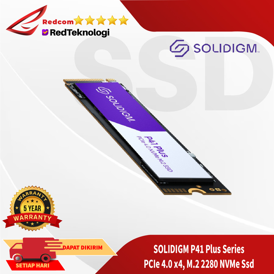 Jual SOLIDIGM P41 Plus Series | PCIe 4.0 x4, M.2 2280 NVMe Ssd - 512GB ...