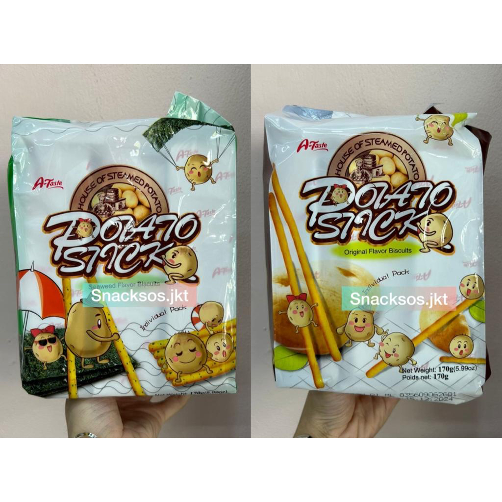Jual A-TASTE HOUSE OF STEAMED POTATO STICK BISCUIT SEAWEED / ORIGINAL ...