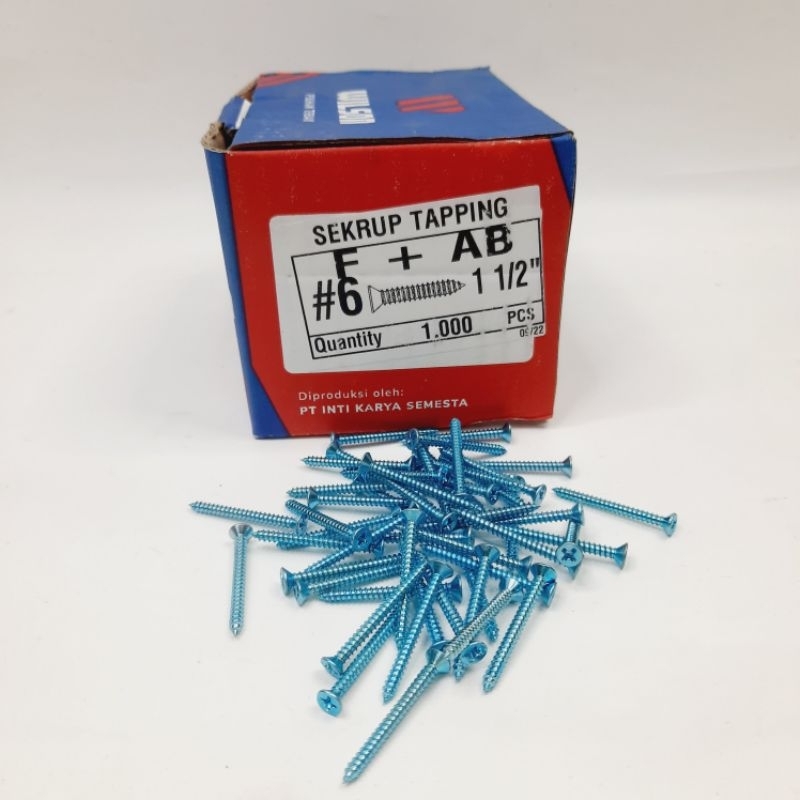Jual Baut + FAB / Baut / Sekrup Tapping Fisher S6 6 X 1.5" WILSON Per Pcs | Shopee Indonesia