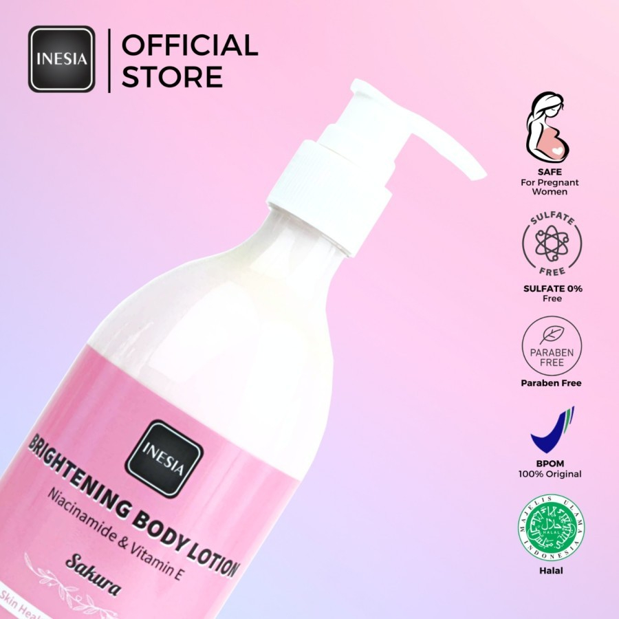 Jual Inesia brightening body lotion 300ml | Shopee Indonesia