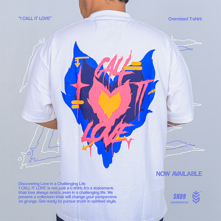 Jual SK69 I CALL IT LOVE Oversized T-Shirt | Shopee Indonesia
