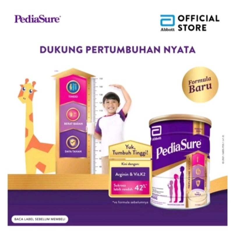 Jual SUSU ANAK PEDIASURE NEW ABBOTT TRIPLESURE 1-10 RASA MADU DAN VANILA | Shopee Indonesia