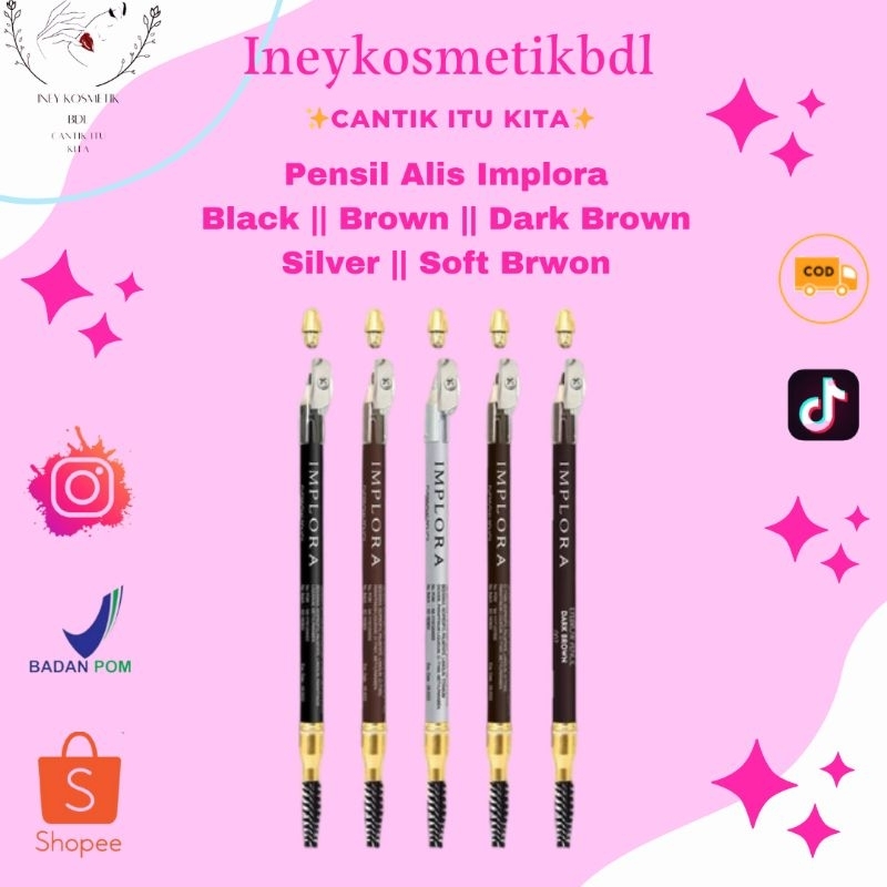 Jual Pensil Alis Implora Eyebrow Pencil Implora | Shopee Indonesia