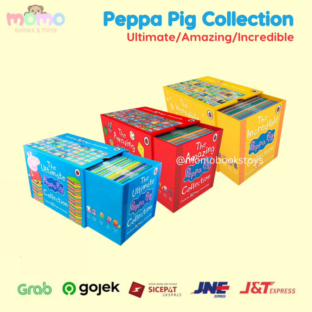 Jual [MOMO] 1 SET PEPPA PIG Collection Book Ultimate/Amazing/Incredible ...