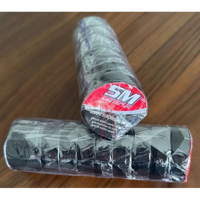 Jual Isolasi Hitam Listrik / PVC hitam kecil / Isolasi SM Hitam ...