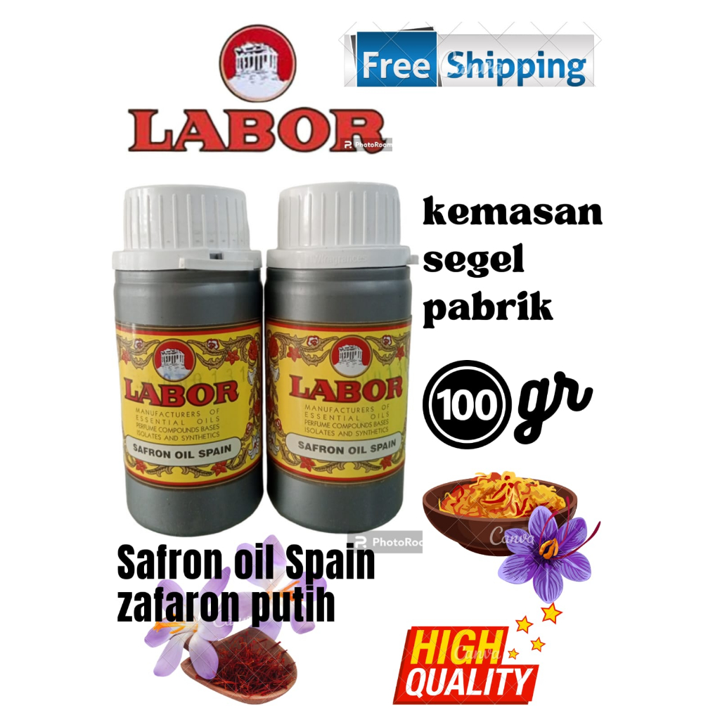 Jual 100 GRAM SAFRON OIL SPAIN BY LABOR SEARAH AROMA ZAFARON WHITE ...