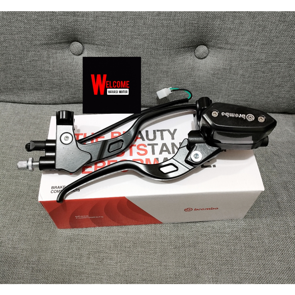 Jual Handle Master Rem Kanan Plus Tabung Minyak Rem Oval Universal ...