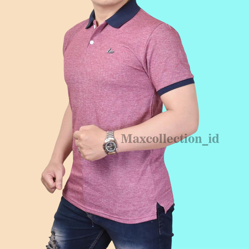 Jual maxcollection Polo Shirt Pria Lengan Pendek I Kaos Polo gerimis ...