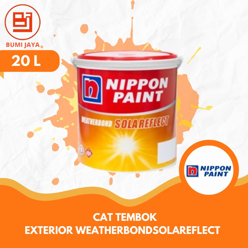 Jual Cat tembok exterior nippon paint weatherbond solareflect 20 ltr ...