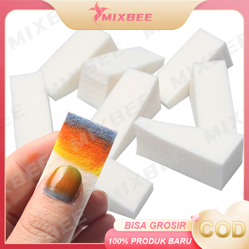 Jual Nail Art White Sponge/spons kuku untuk membuat ombre/glitters ...