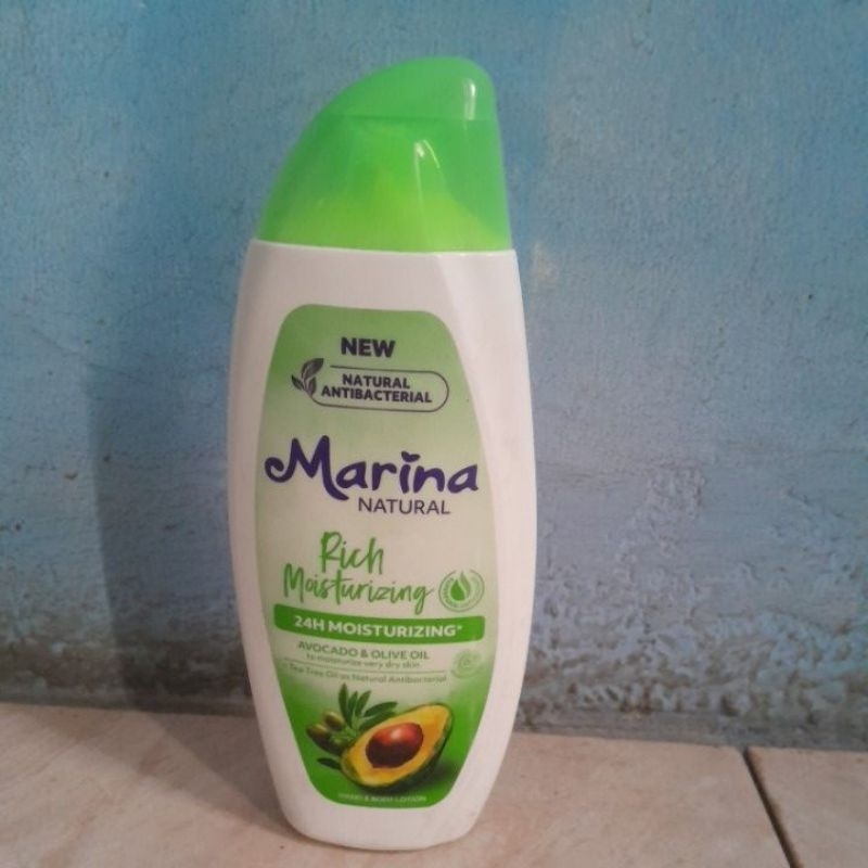 Jual marina hand & bodi lotion natural rich moisturizing avocado & olive oil 190ml | Shopee ...
