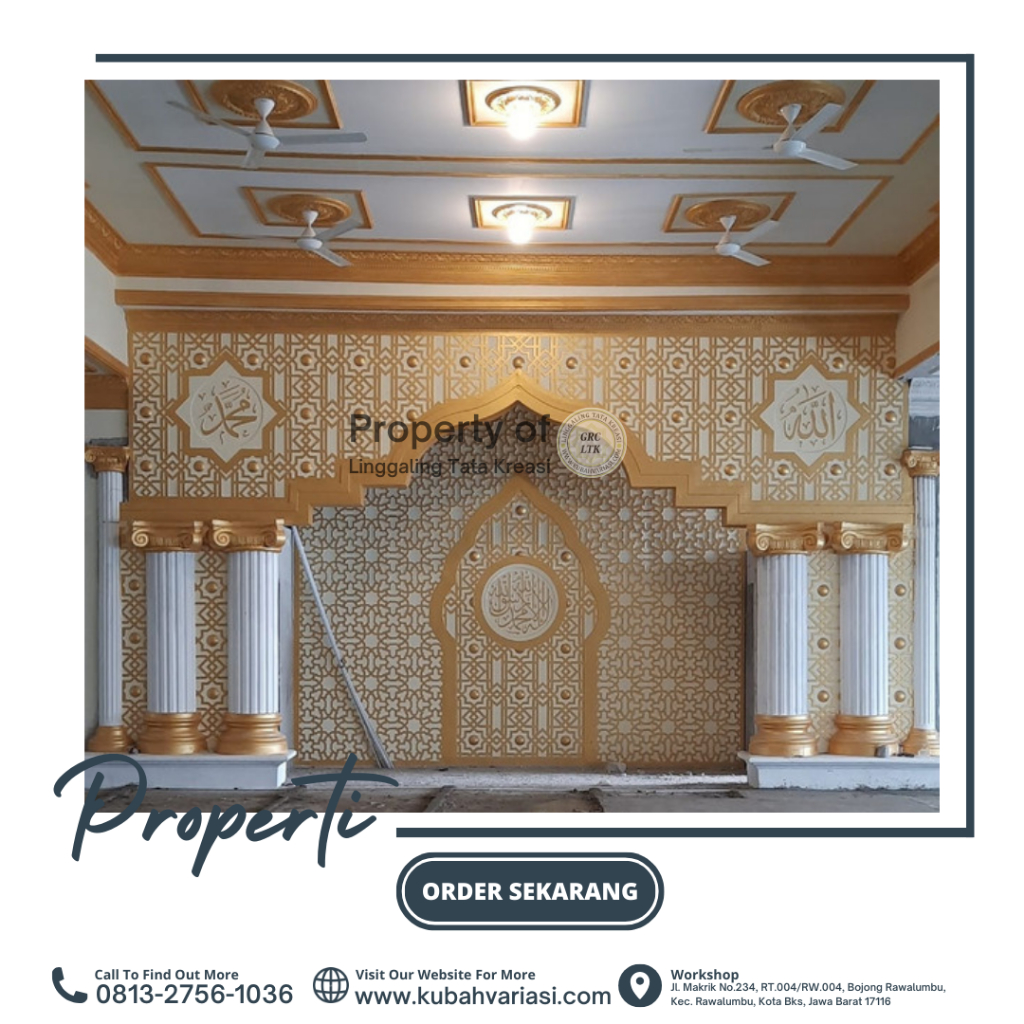 Jual Mihrab GRC Masjid SMA Alexandria Islamic School | Shopee Indonesia