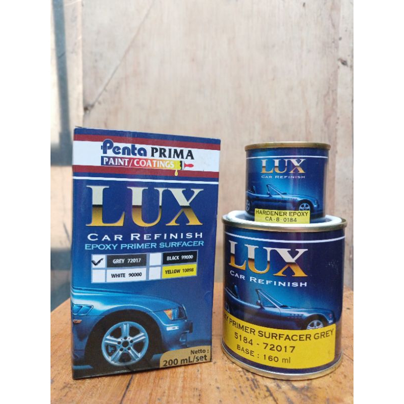 Jual EPOXY PRIMER SURFACER LUX GREY 200ML/SET | Shopee Indonesia