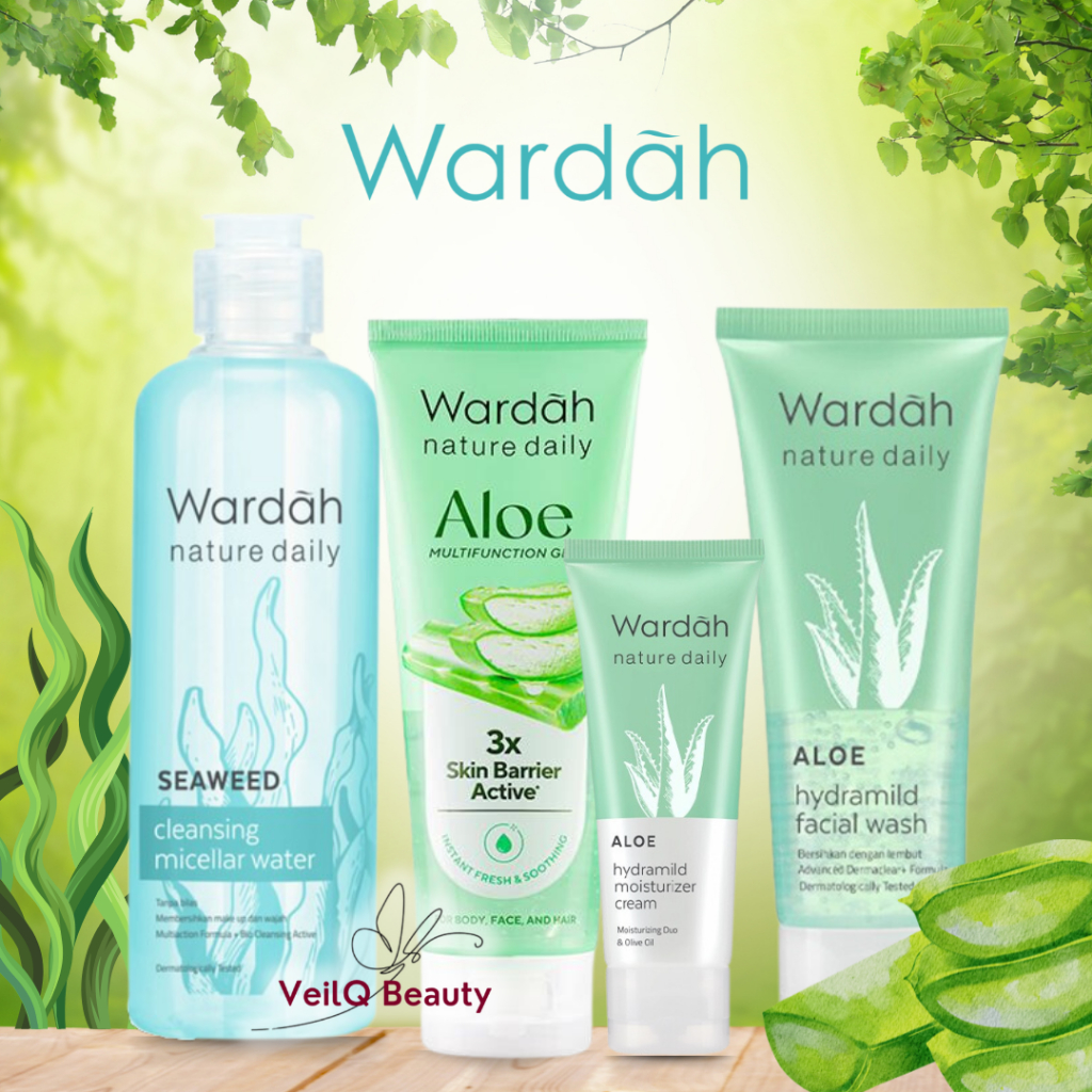 Jual Wardah Nature Daily Series Seaweed Micellar Water Hydramild ...