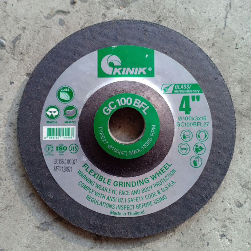 Jual KINIK GC 100 BFL flexible depressed wheel 4 inch | Shopee Indonesia
