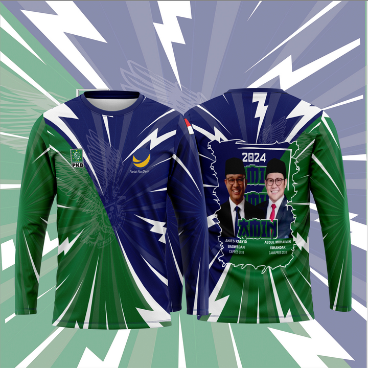 Jual baju kaos capres dan cawapres 2024 amin anies muhaimin 2024 juara ...