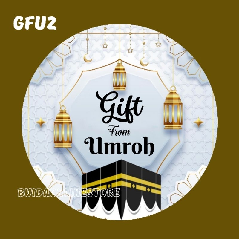 Jual Sticker stiker label Gift From Hajj & Umroh Hangtag dekorasi ...