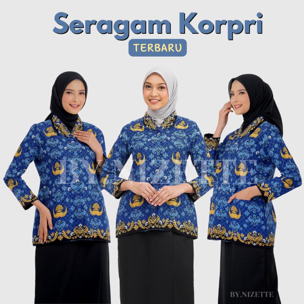 Jual Baju Seragam Batik Korpri Wanita Furing dan Non Furing | Shopee Indonesia