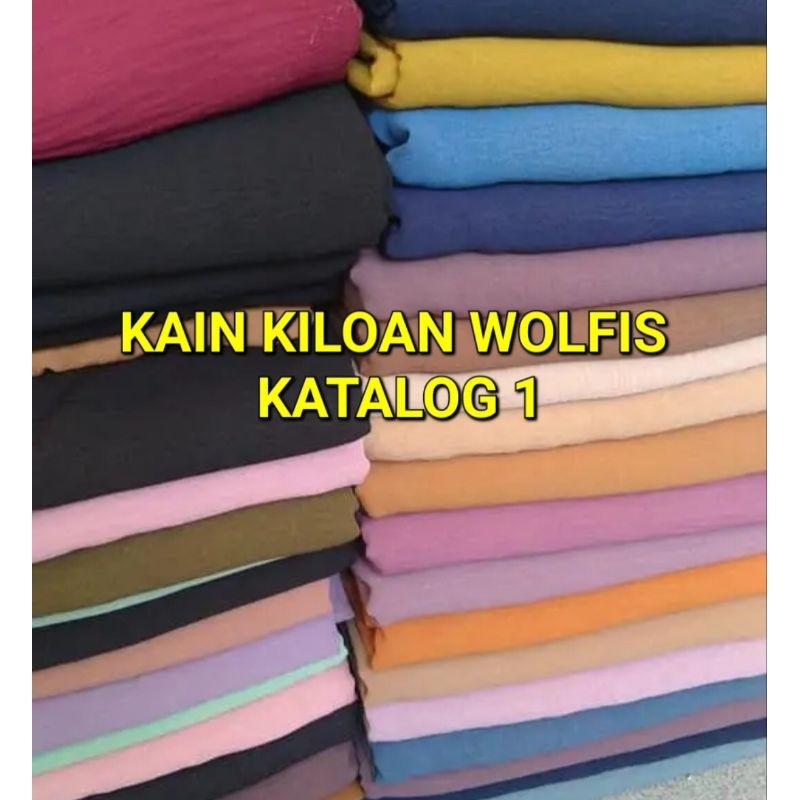 Jual Kain Kiloan Wolfis Ukuran Lepas Roll (Katalog 1)/ Kain Kiloan ...