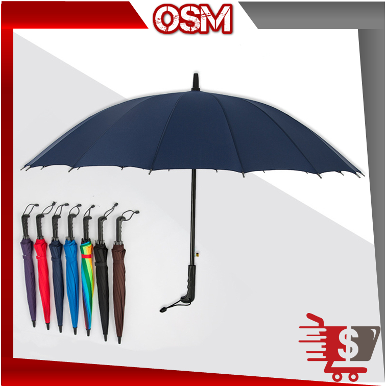 Jual OSM - P5592 Payung Besar Polos Warna Warni / Payung Simple Polos ...