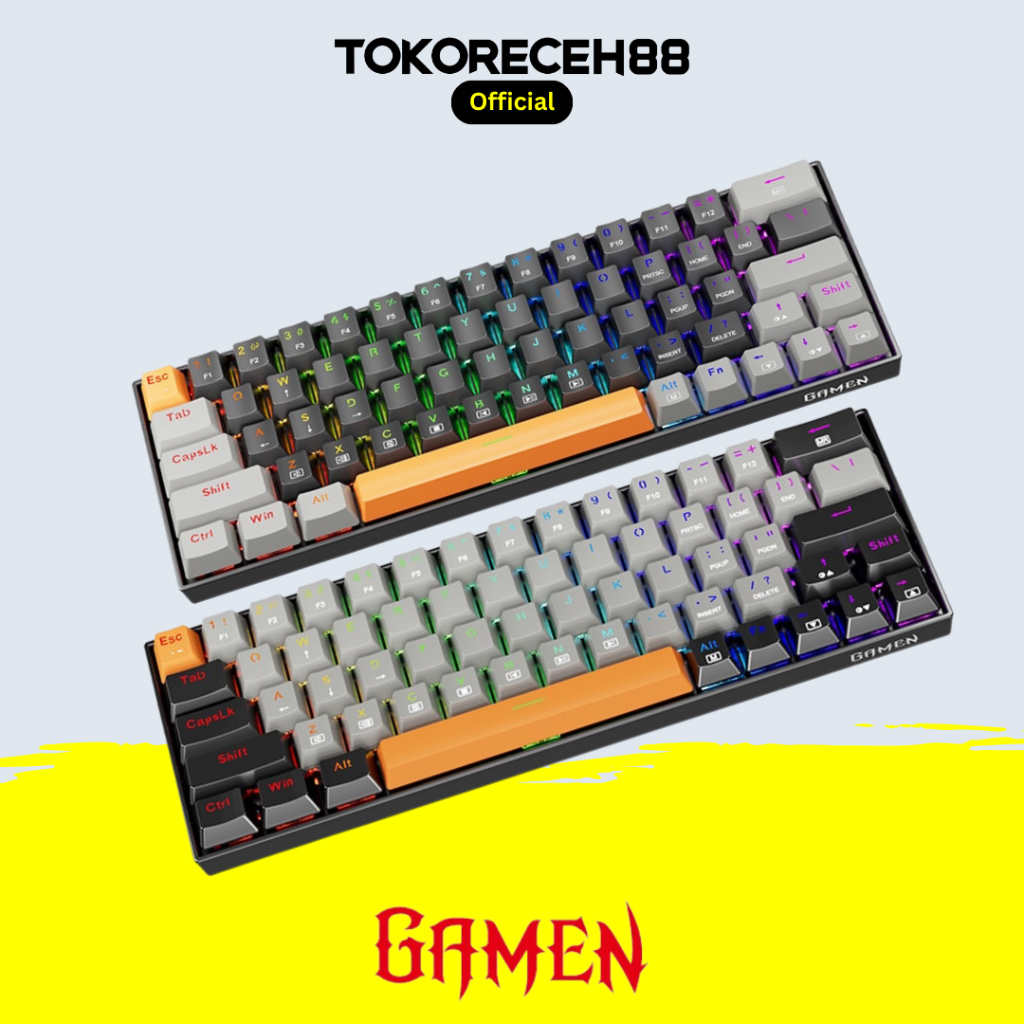 Jual KEYBOARD GAMEN Titan III SWITCH Blue Gaming Wired RGB LED Light ...
