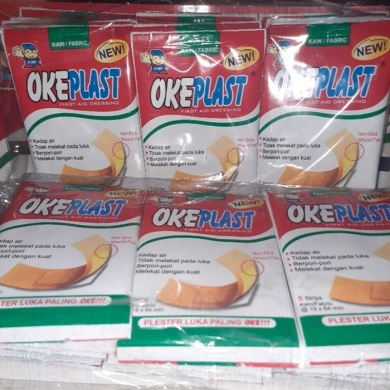 Jual Oke plaster okeplast renteng 1 pak isi 30 bungkus atau 150pcs ...