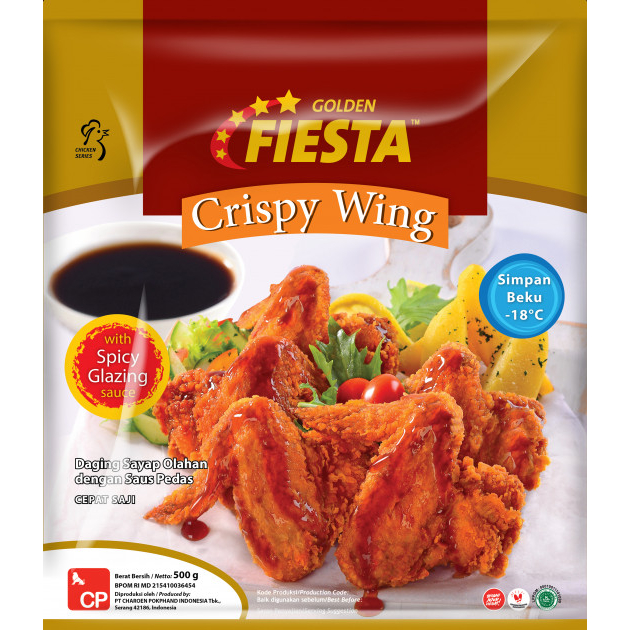 Jual Golden Fiesta Crispy Wing With Spicy Glazyng Sauce 500gr | Shopee ...