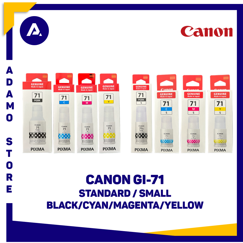 Jual Tinta Canon GI-71 GI71 71 Original Standard / Small | Shopee Indonesia