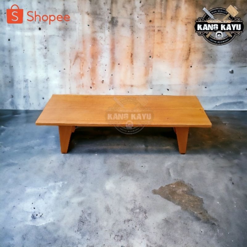 Jual Meja lesehan kayu murah simple ukuran lebar 30cm | Shopee Indonesia