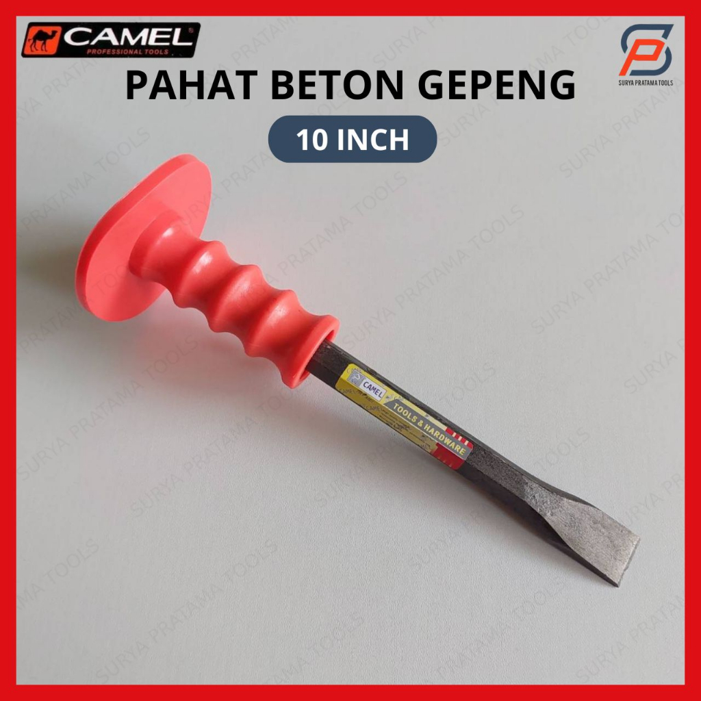 Jual Camel Pahat Beton Batu Topi Gepeng Rata 10" Gagang Bulat Fiber 10 ...