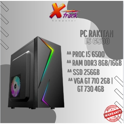 Jual PC Rakitan Intel Core i5 6500 I DDR4 16GB I SSD 256 I VGA 4GB ...
