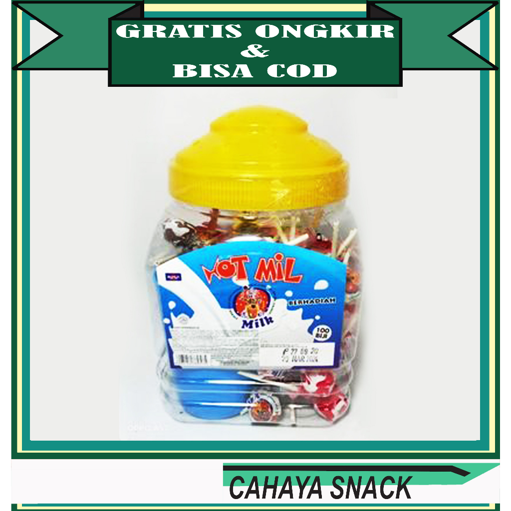 Jual Permen Hot Milk Toples Isi 100 Pcs | Shopee Indonesia