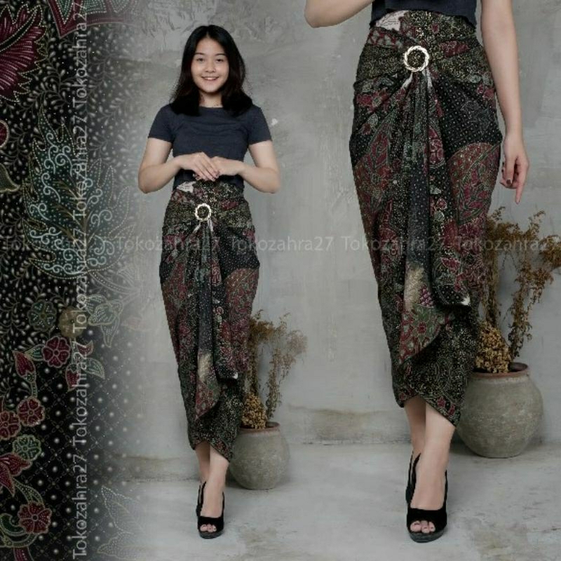 Jual Rok lilit motif batik rok kuliah/rok kondangan/rok kain/rok ...