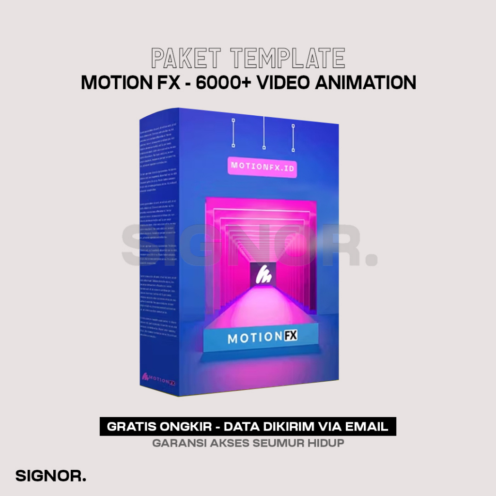 Jual [K8398] Kelas Motion FX 6000+ & Video Animation Templates - Solusi ...